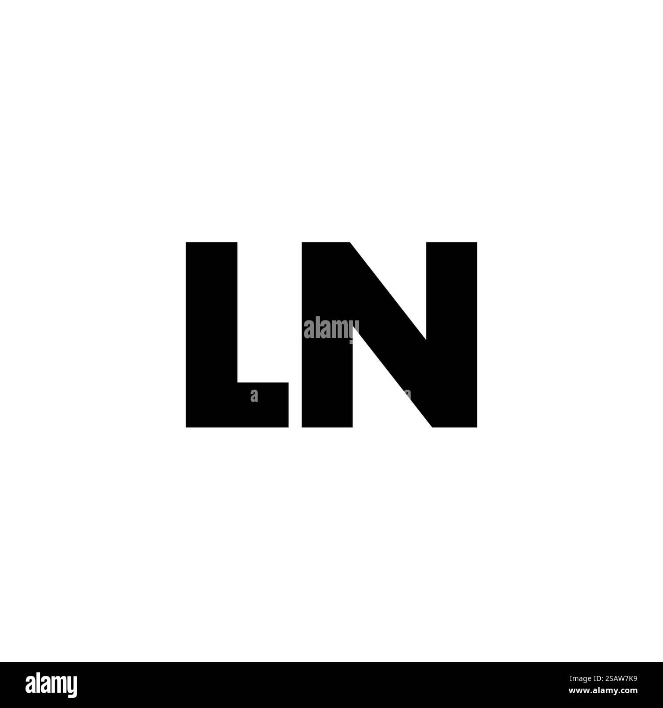 Trendy letter L and N, LN logo design template. Minimal monogram ...