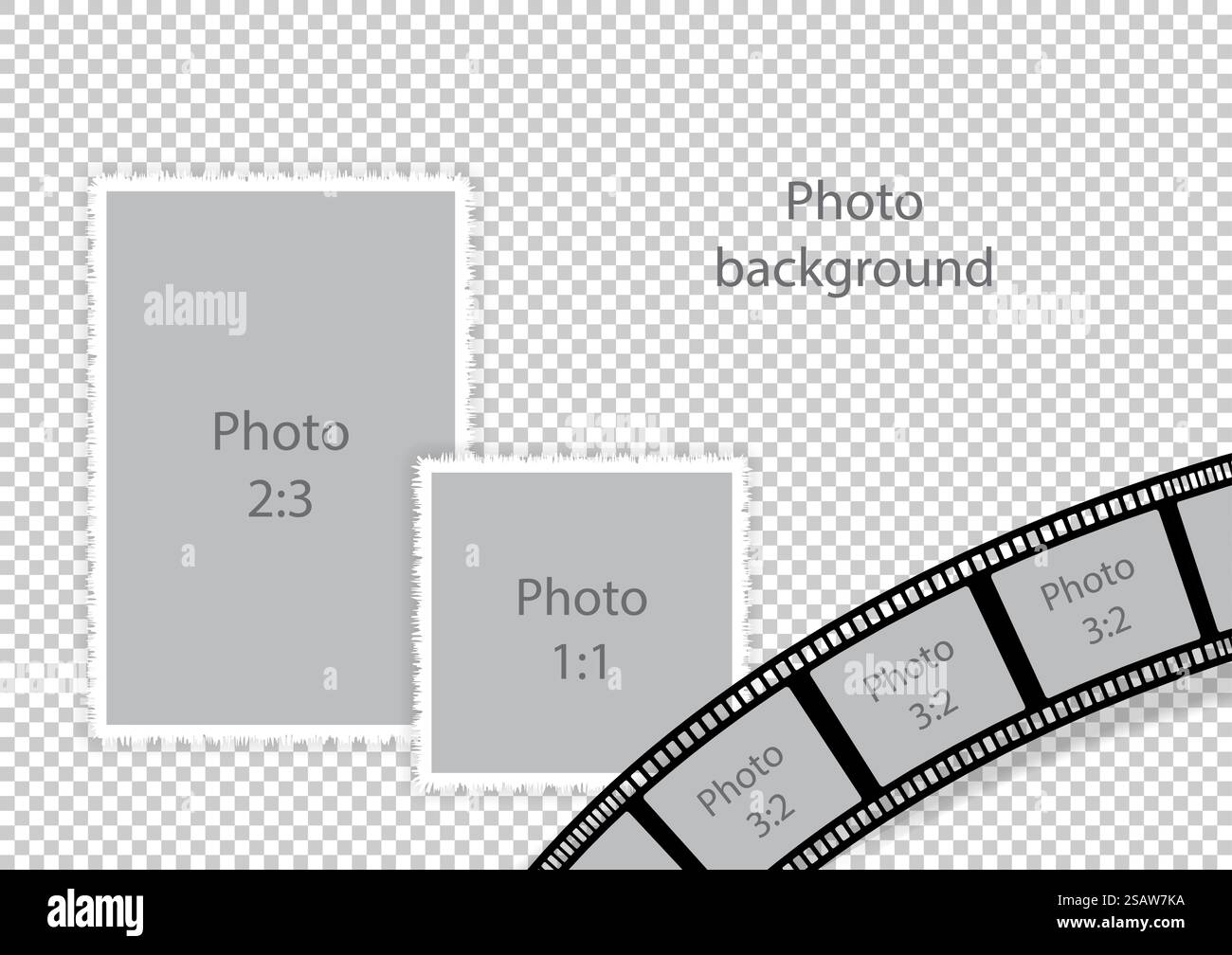 Wedding frames for photomontage. Vector illustration.. Wedding frames ...