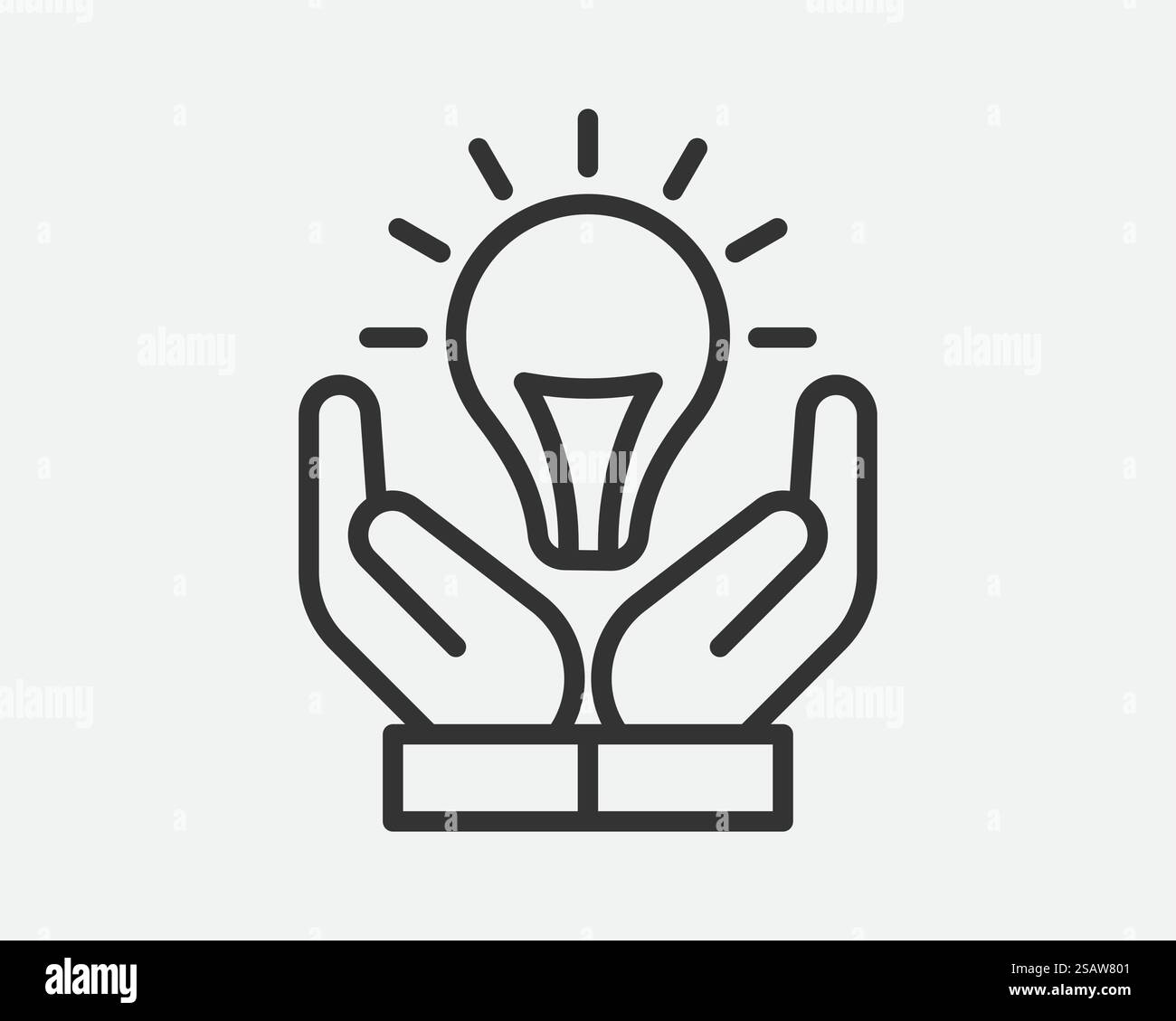 Light dimmer icon line flat trendy design. Electricity lamp saving ...