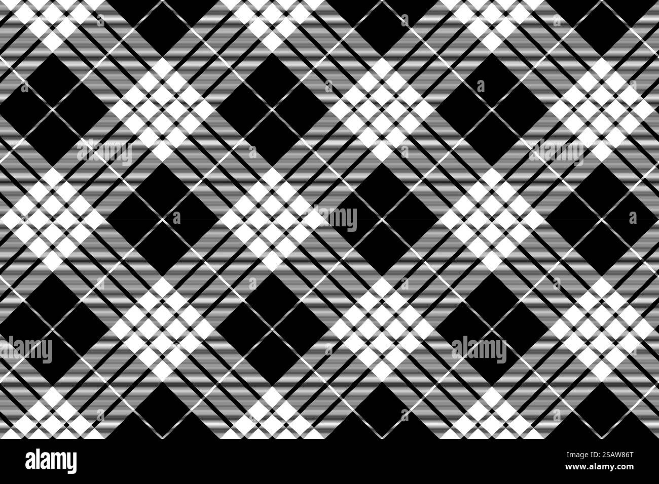 Cameron clan tartan diagonal check plaid seamless pattern. Vector ...