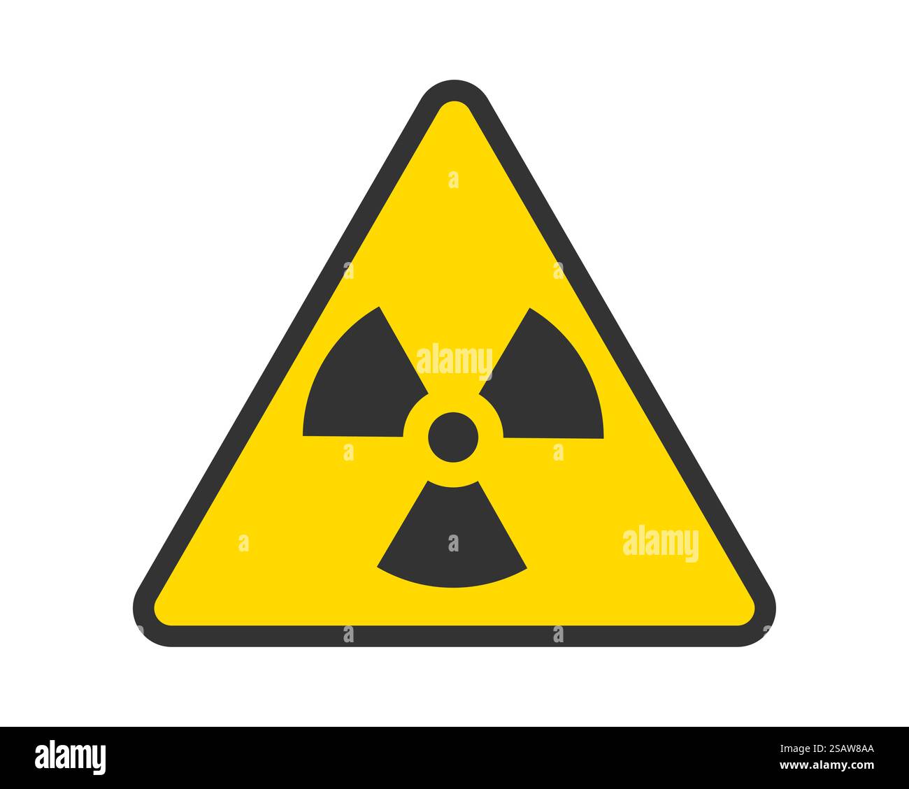 Radiation icon vector. Warning radioactive sign danger symbol Stock ...