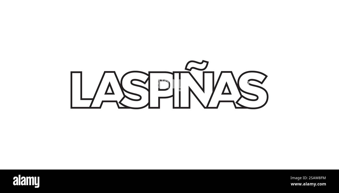 Las Pinas in the Philippines emblem for print and web. Design features ...