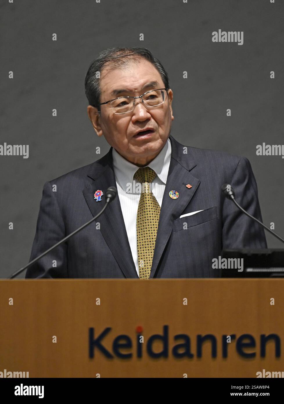 Masakazu Tokura, chairman of the Japan Business Federation, known as ...