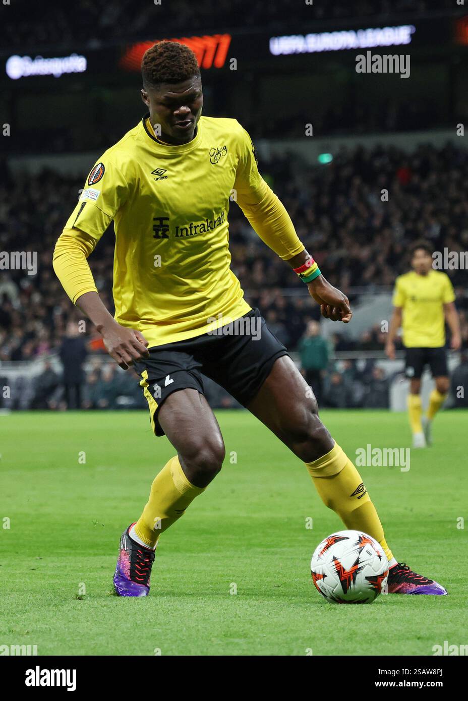 London, UK. 30th Jan, 2025. Terry Yegbe of Elfsborg during the UEFA ...