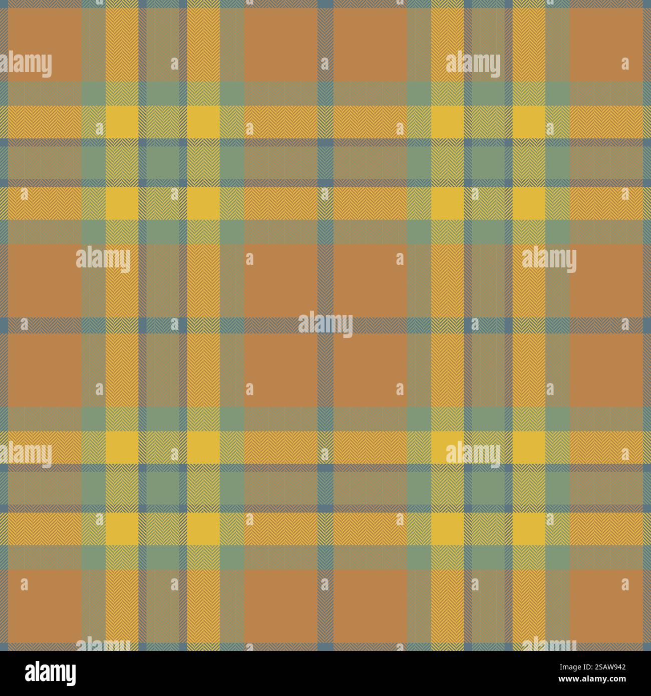 Plaid seamless pattern in orange. Check fabric texture. Vector textile ...