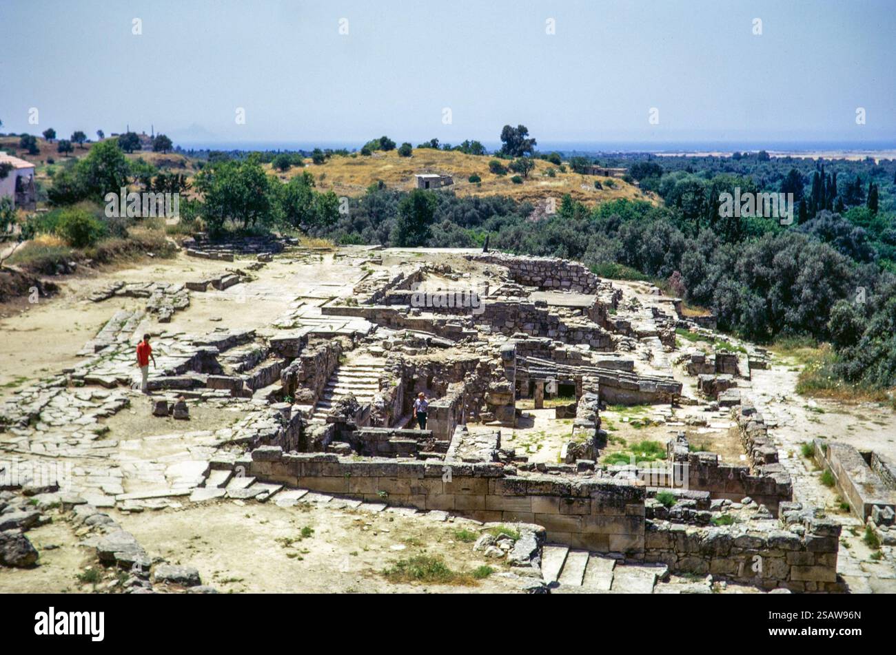 Hagia Triada Minoan archaeological site, Crete, Greece, Europe 1972 ...