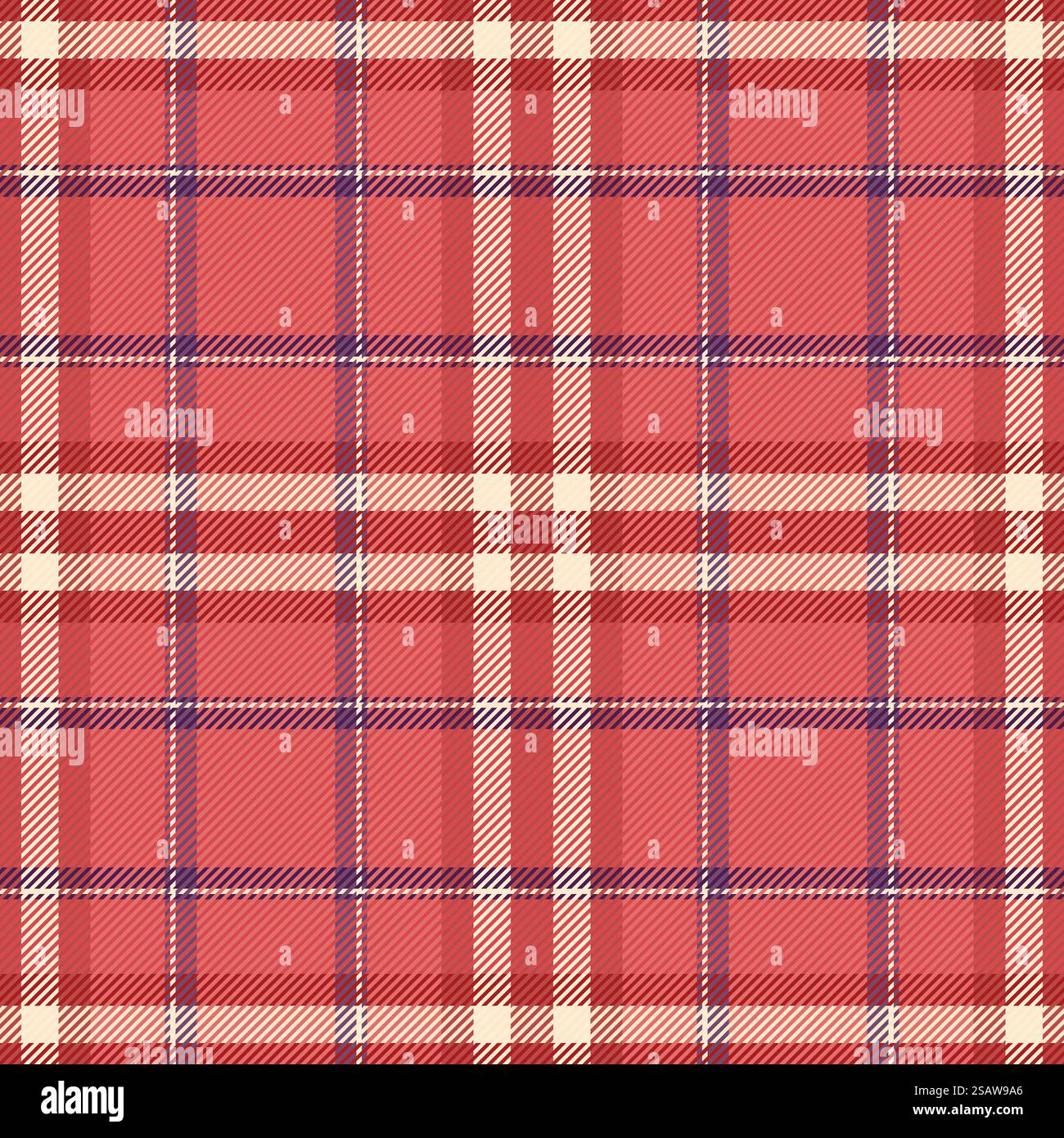 Textile texture background of fabric seamless vector with a tartan ...