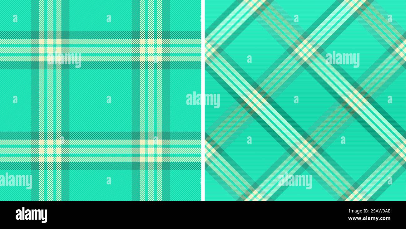 Vector background fabric of texture tartan seamless with a textile plaid check pattern. Set in ...
