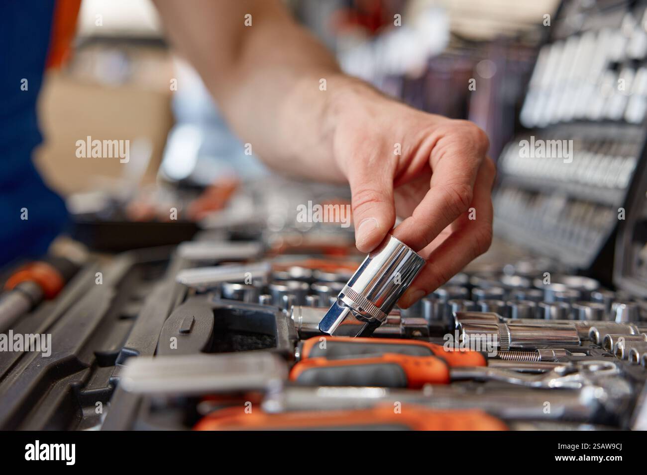 Hardware store salesman checking hi-res stock photography and images ...