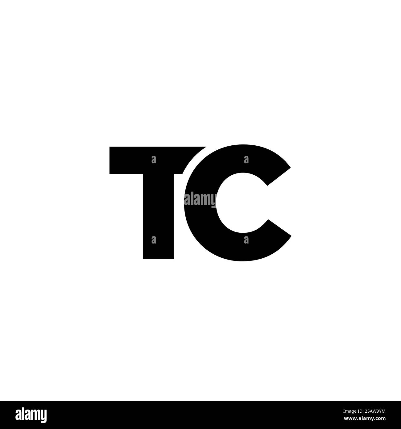 Trendy letter T and C, TC logo design template. Minimal monogram ...