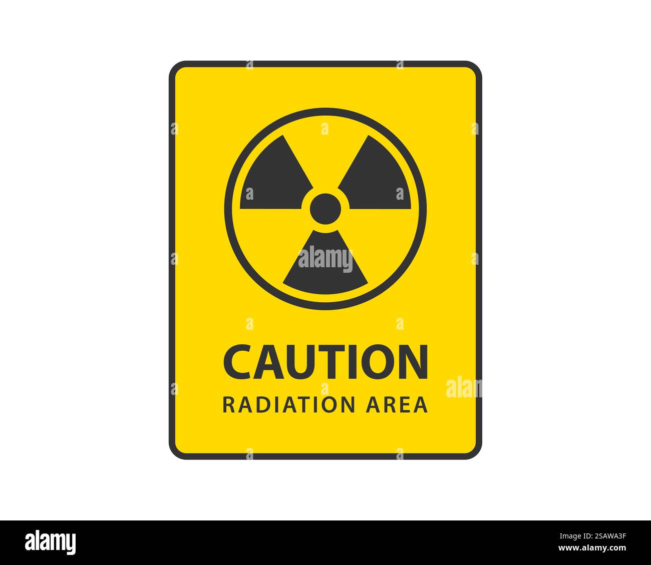 Radiation icon vector. Warning radioactive sign danger symbol Stock ...