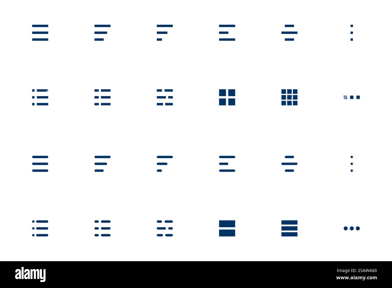 Line hamburger icon menu for mobile navigation. Vector interface symbol for app or website Stock ...