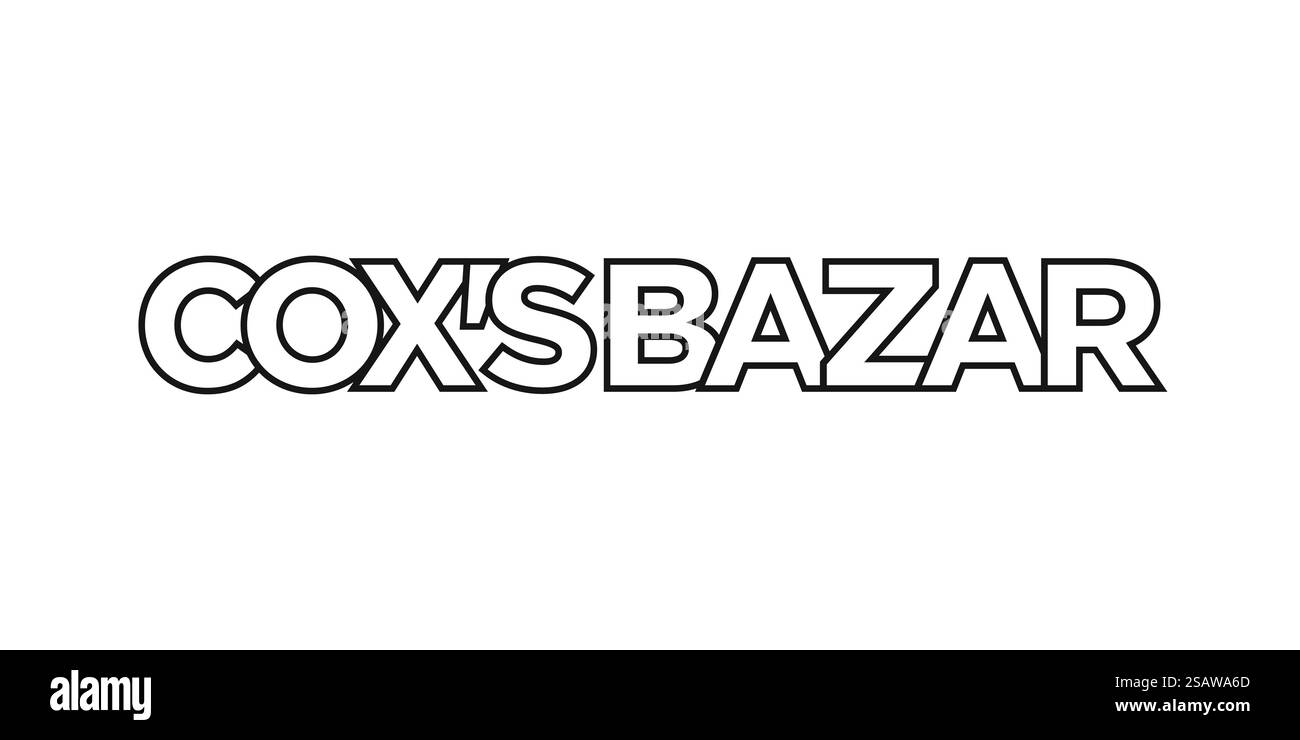 Coxs Bazar in the Bangladesh emblem for print and web. Design features ...