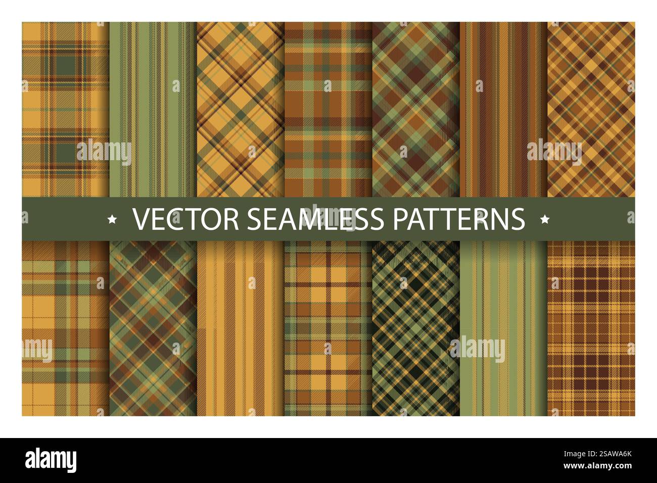 Antique tartan pattern textile Cut Out Stock Images & Pictures - Alamy