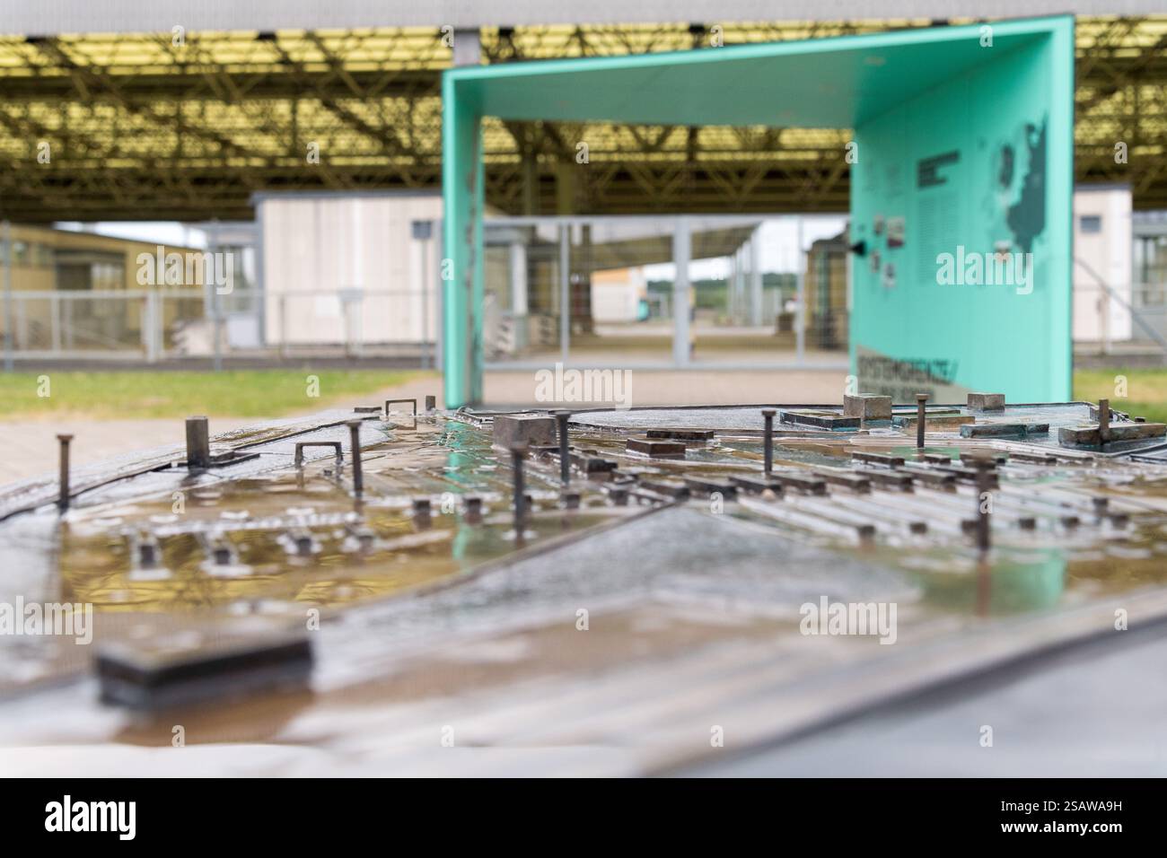 Former control point and passport control booths of ...