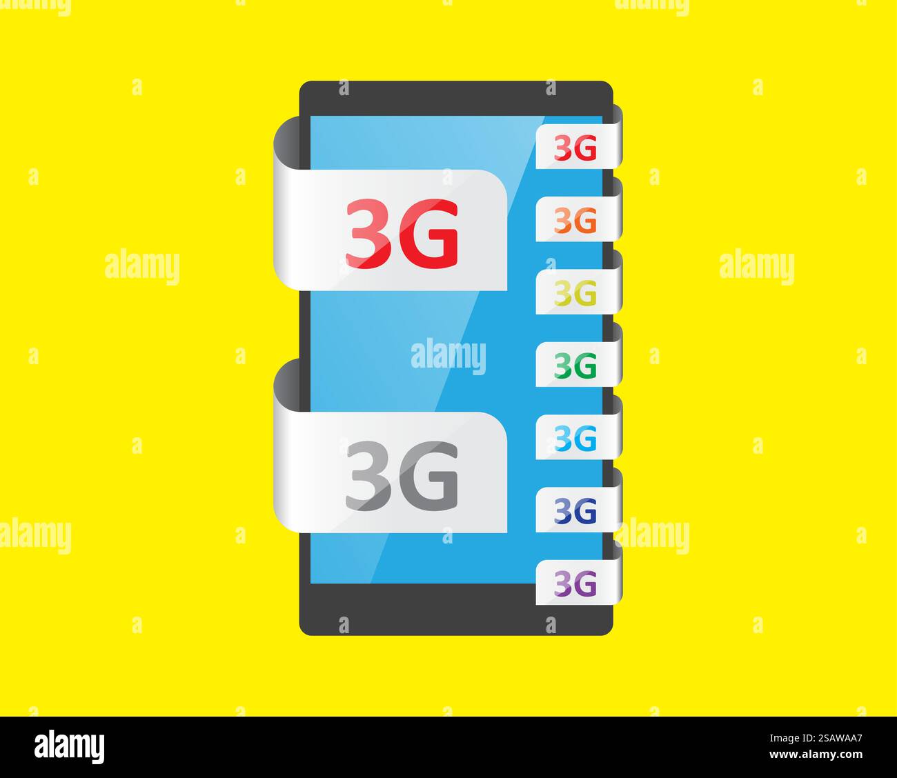 Vector illustration 3g connection feature hi-res stock photography and ...