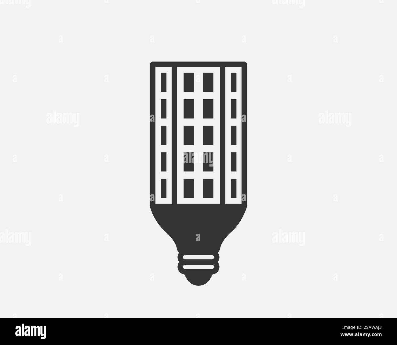 Light bulb icon vector. Llightbulb idea logo concept. Lamp electricity ...