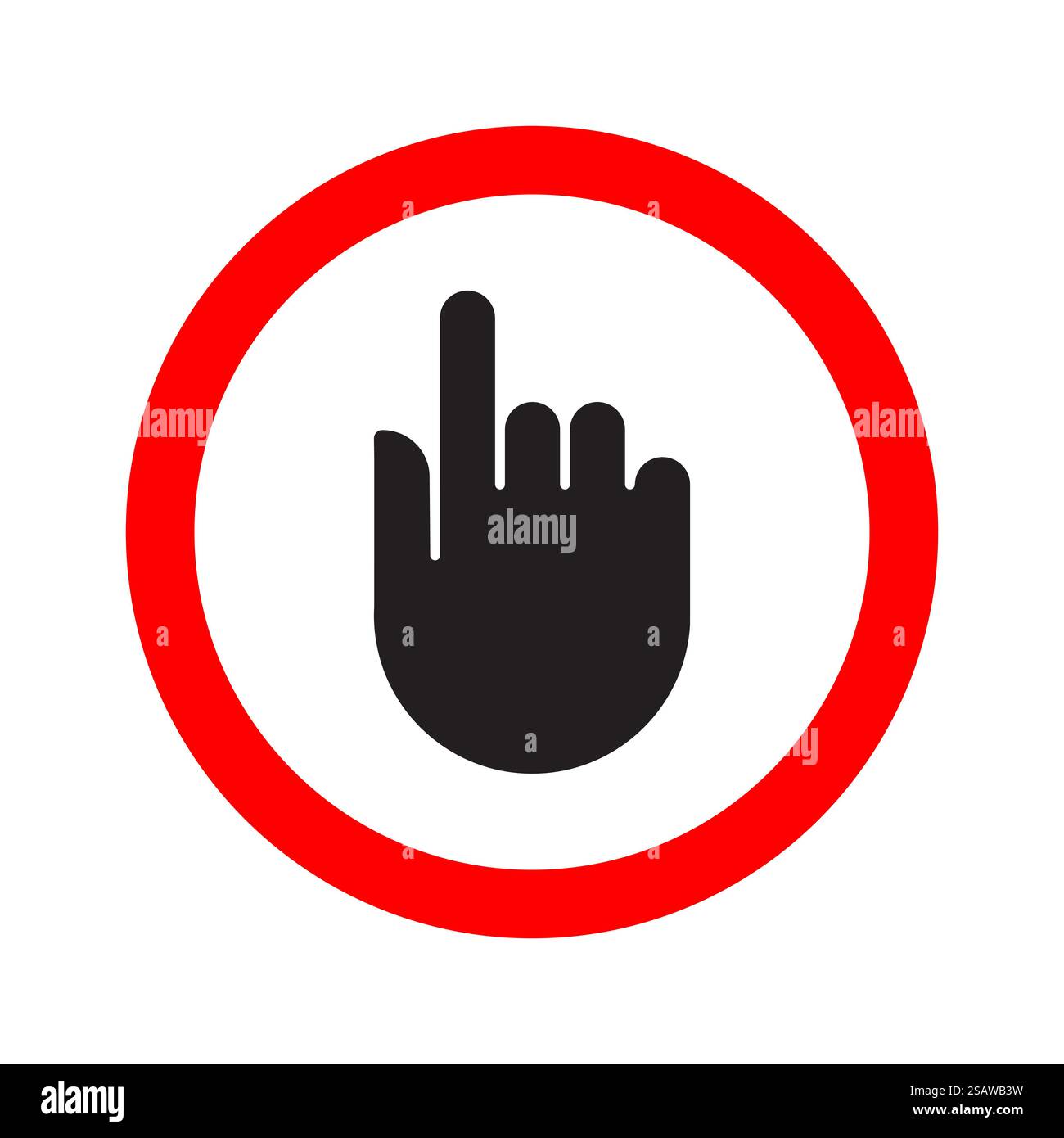 Go straight ahead sign with hand. Vector illustration.. Go straight ...