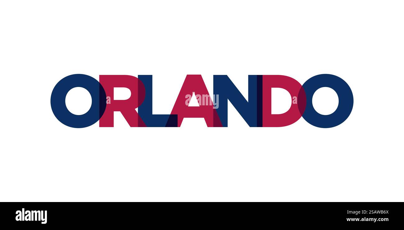 Orlando, Florida, USA typography slogan design. America logo with ...