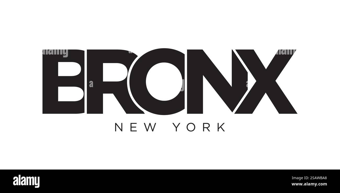 Bronx, New York, USA typography slogan design. America logo with ...