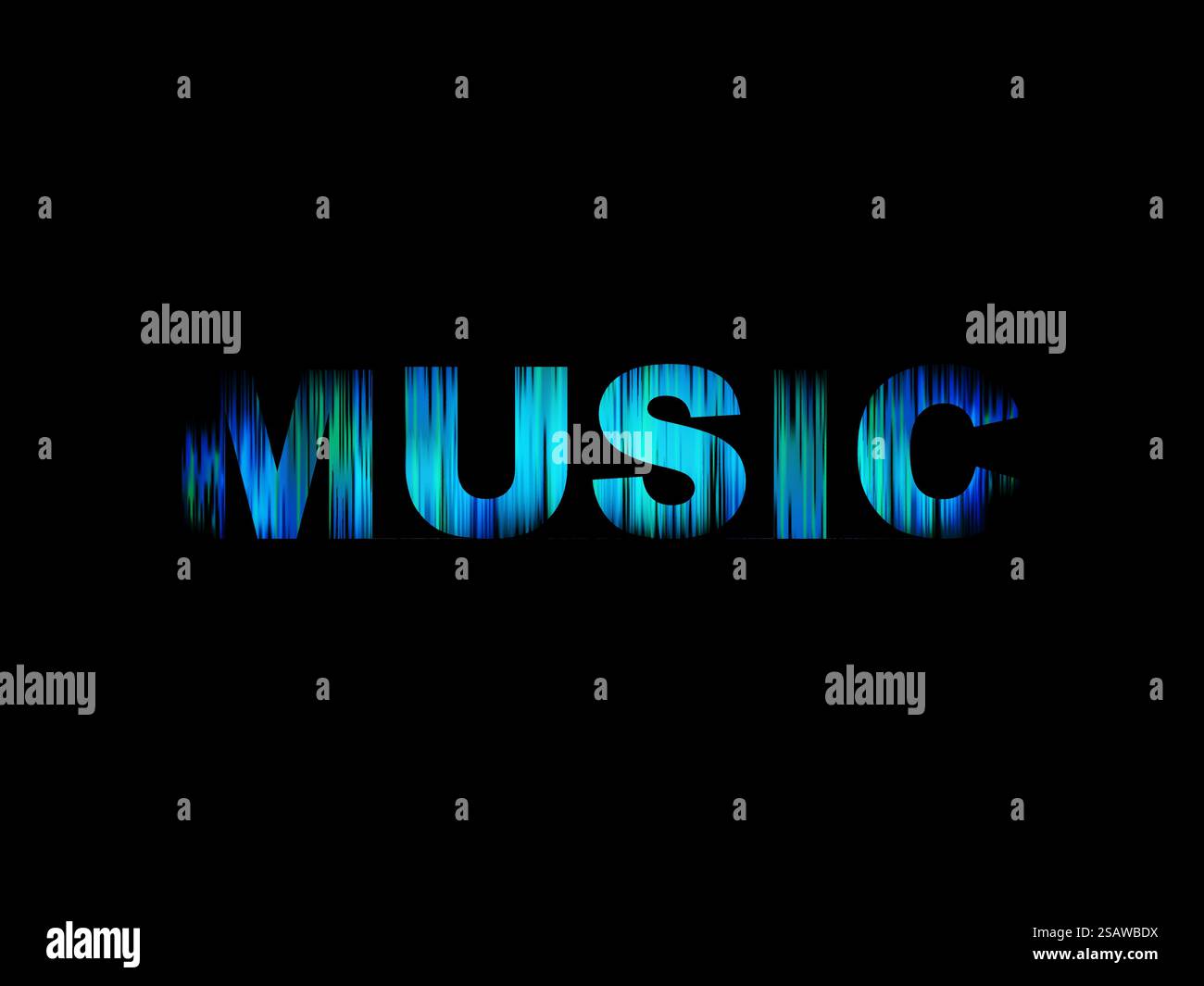 Music vector logo. Abstract color word art Stock Vector Image & Art - Alamy