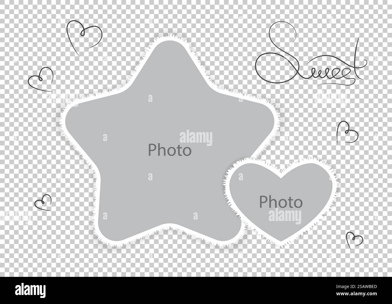 Kids photo frames template amazing montages favorite photos. Vector ...