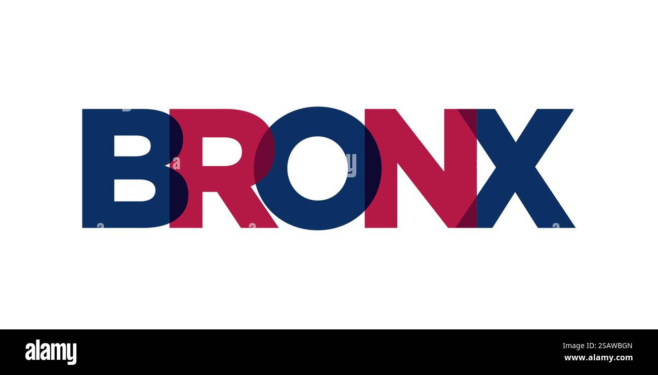 Bronx, New York, USA typography slogan design. America logo with ...