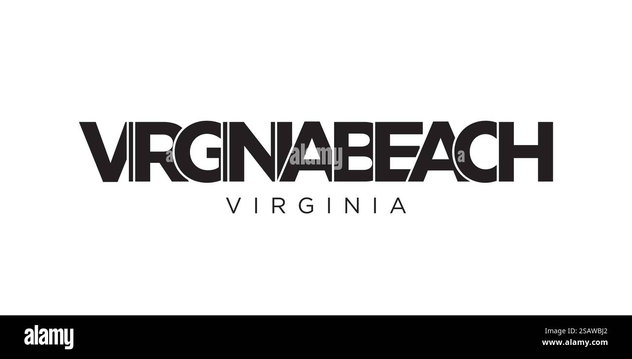 Virginia Beach, USA typography slogan design. America logo with graphic ...