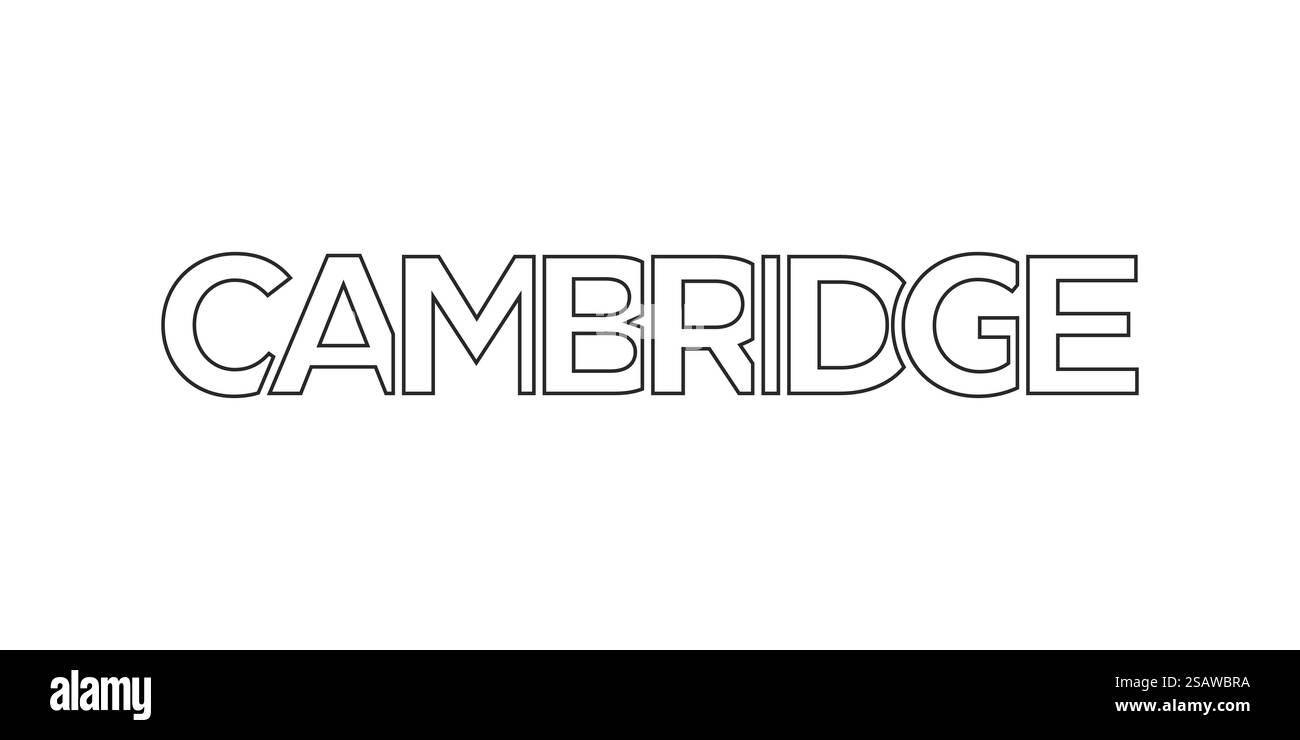 Cambridge city in the United Kingdom design features a geometric style ...