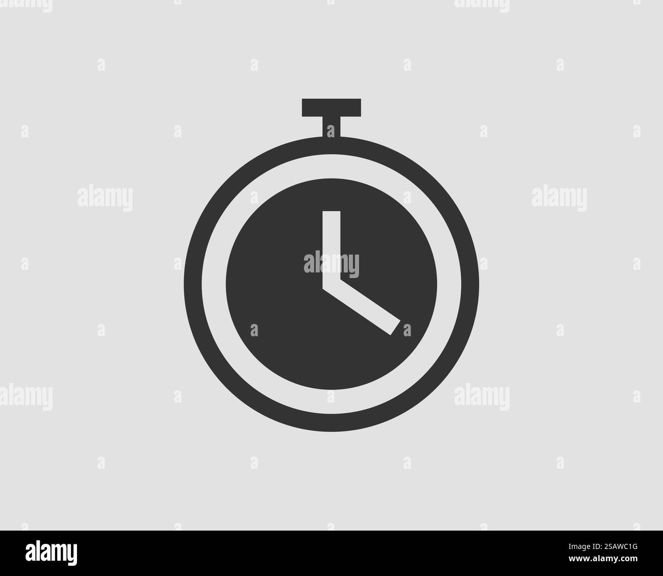 Timer icon. Stop watch vector pictogram. Stopwatch isolated on white ...
