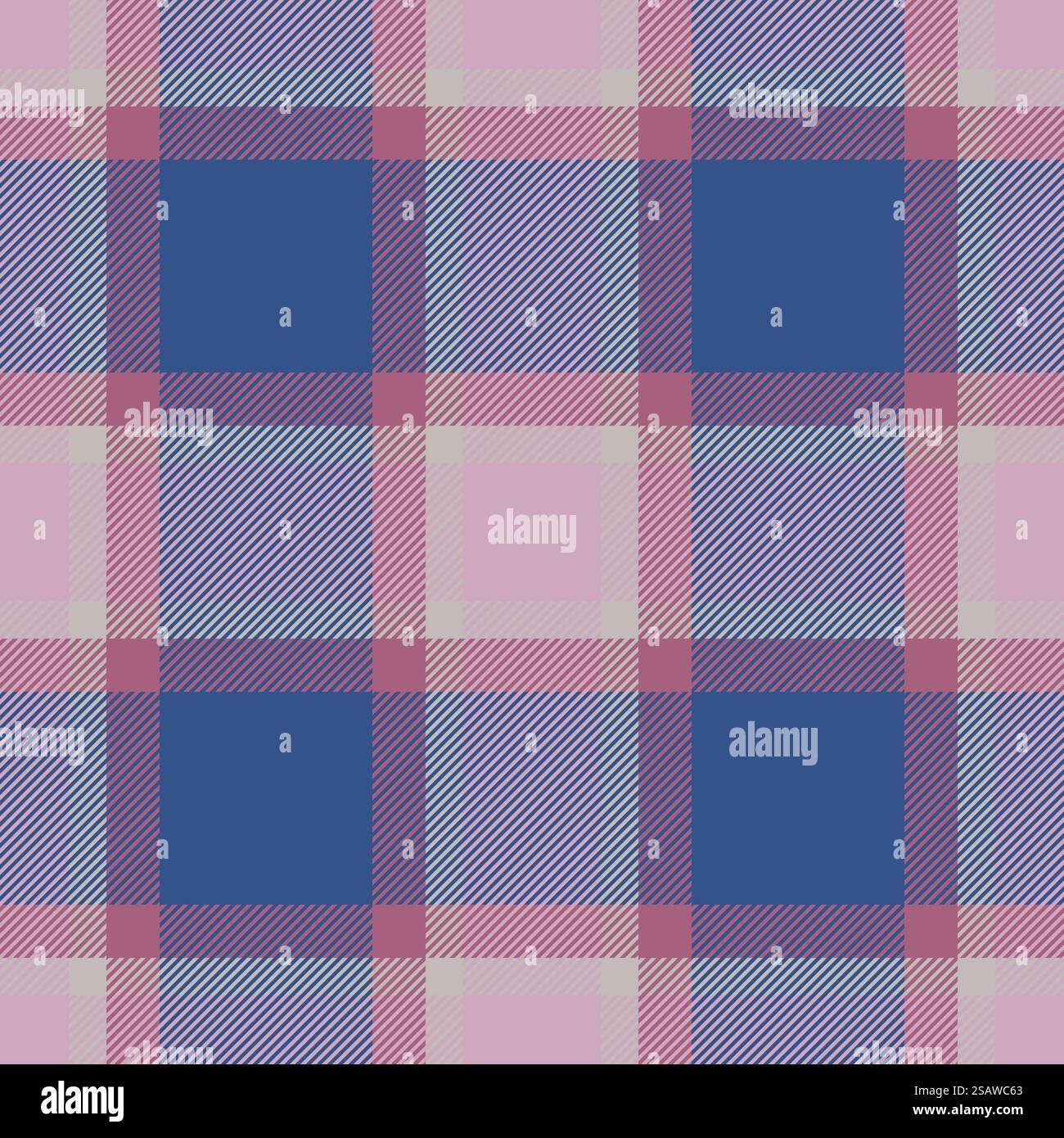 Plaid seamless pattern in blue. Check fabric texture. Vector textile ...