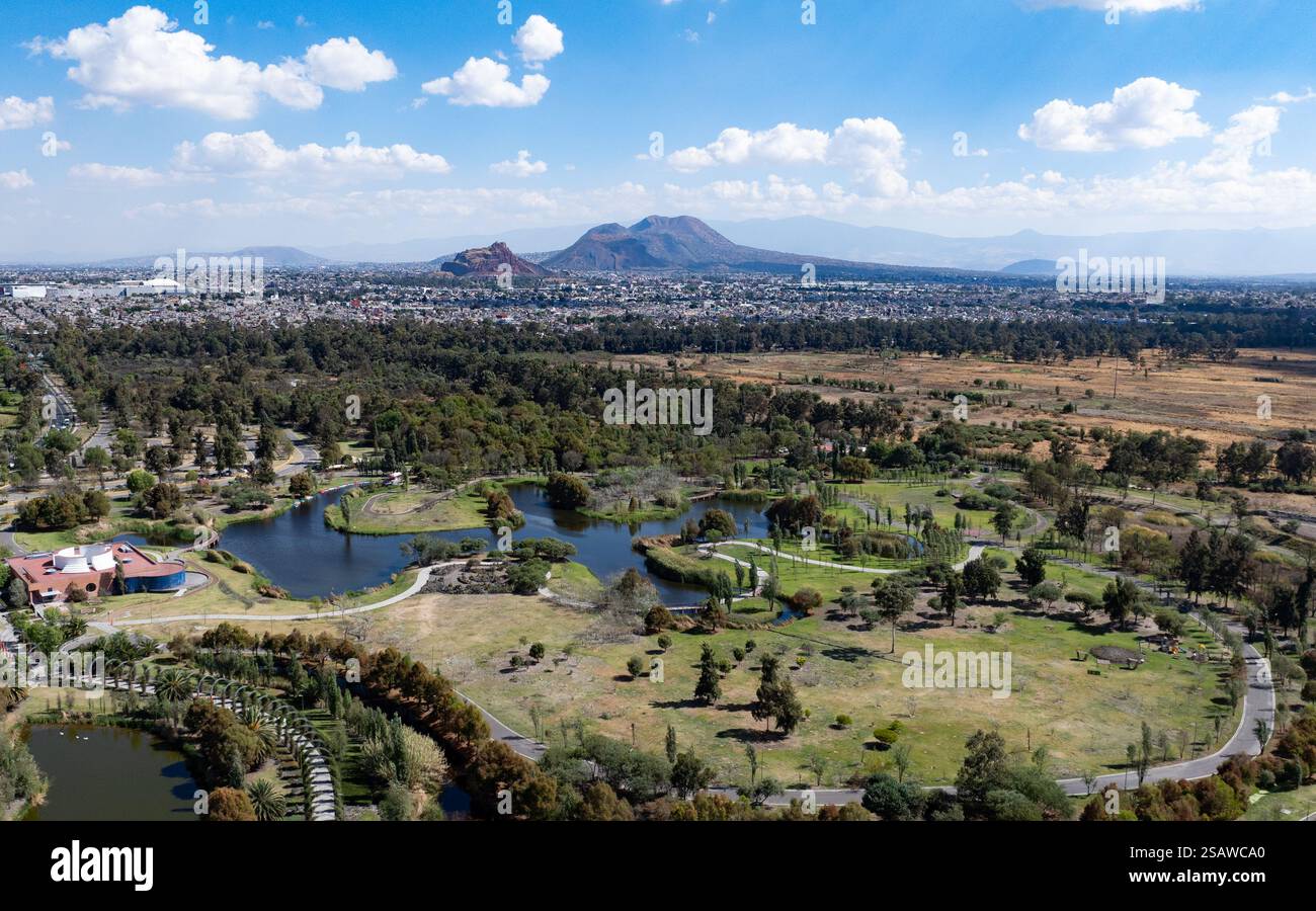 Mexico City. 30th Jan, 2025. An aerial drone photo taken on Jan. 30 ...