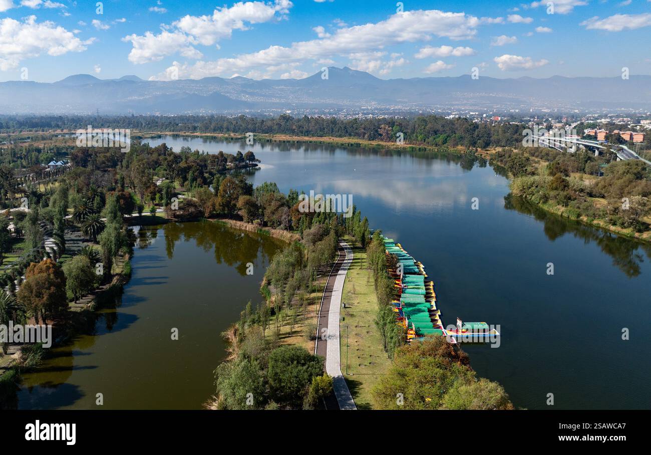 Mexico City. 30th Jan, 2025. An aerial drone photo taken on Jan. 30 ...