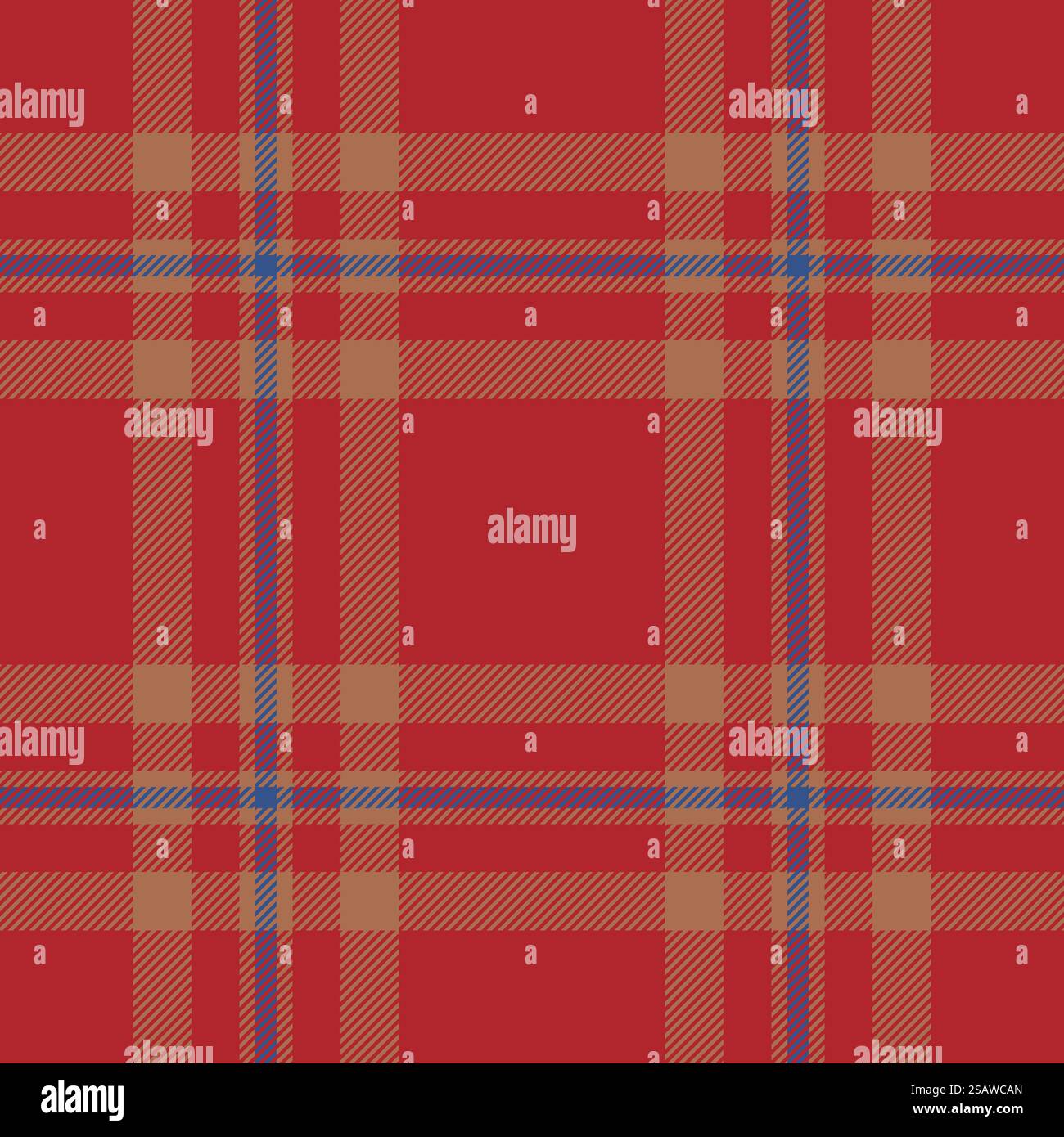 Plaid seamless pattern in red. Check fabric texture. Vector textile ...