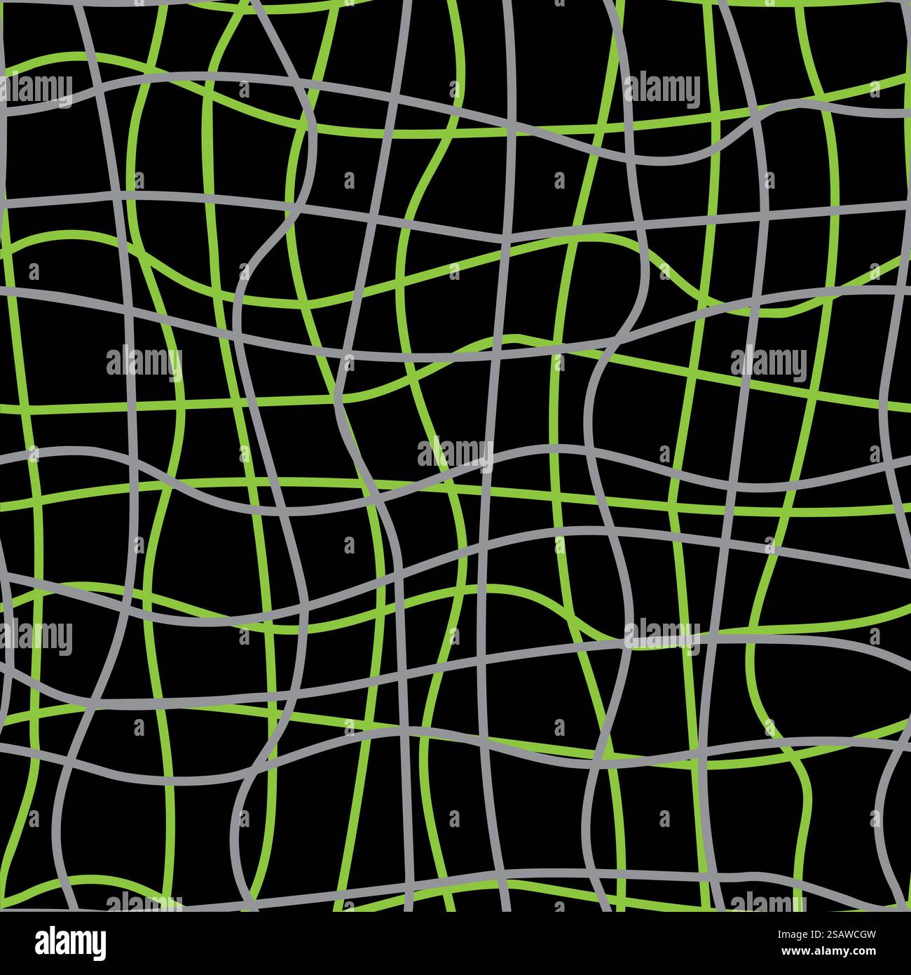 Abstract confusing lines dark seamless pattern. Vector illustration ...