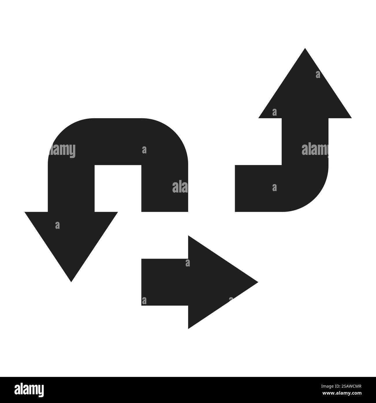 Base arrow set icon symbol black white silhouette. Vector illustration ...