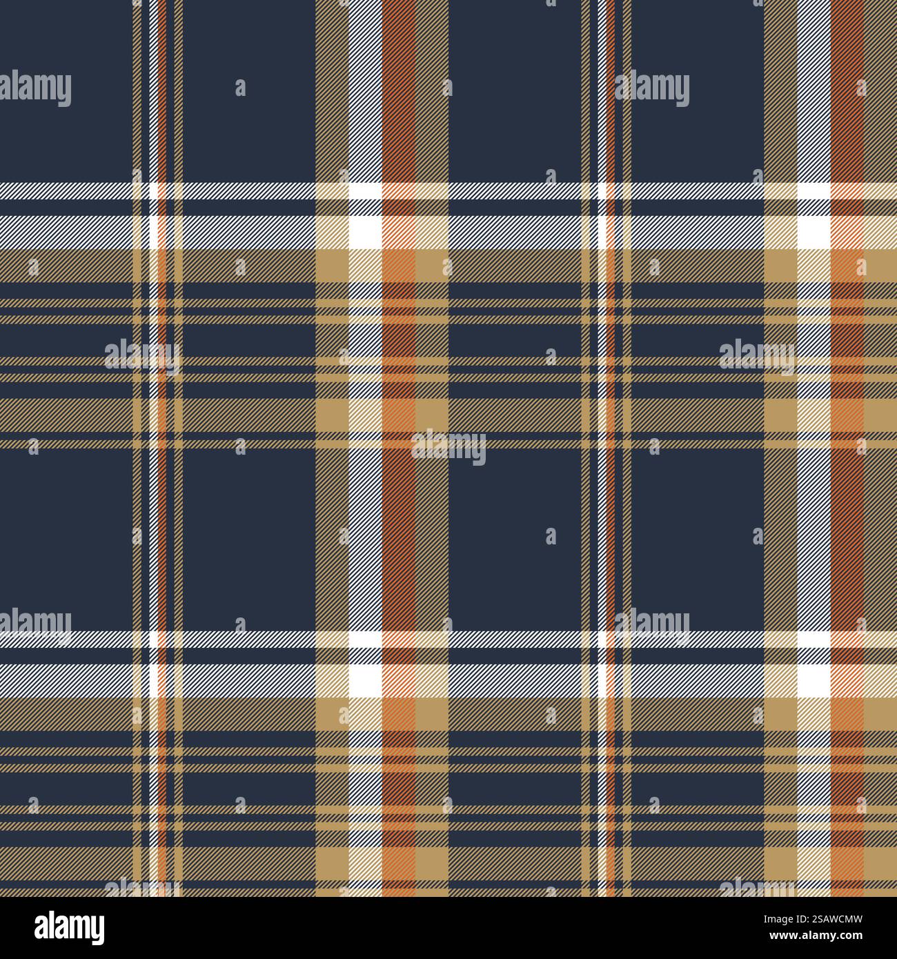 Blue check diagonal seamless fabric texture. Vector illustration.. Blue ...