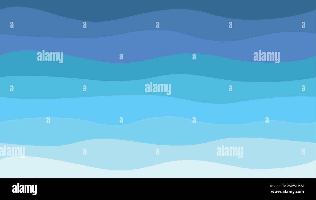 Nature abstract sea background hd blue waves modern seamless pattern ...