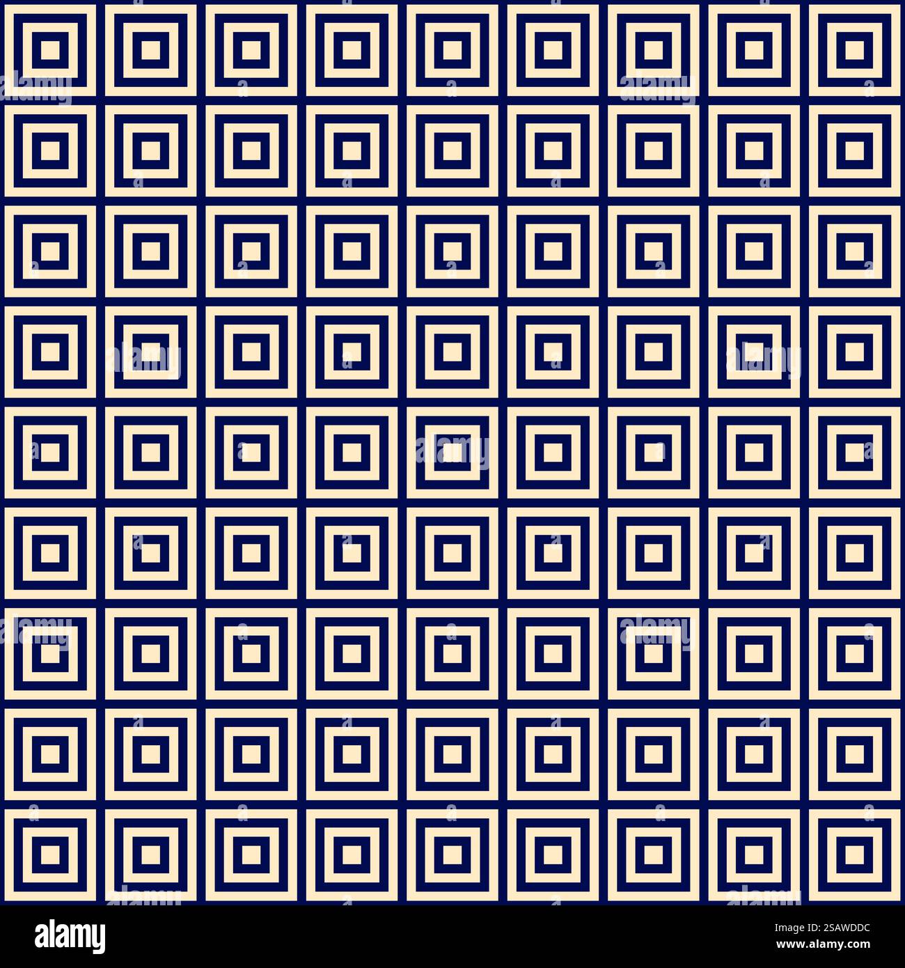 golden square on a blue background endless pattern, vector illustration ...