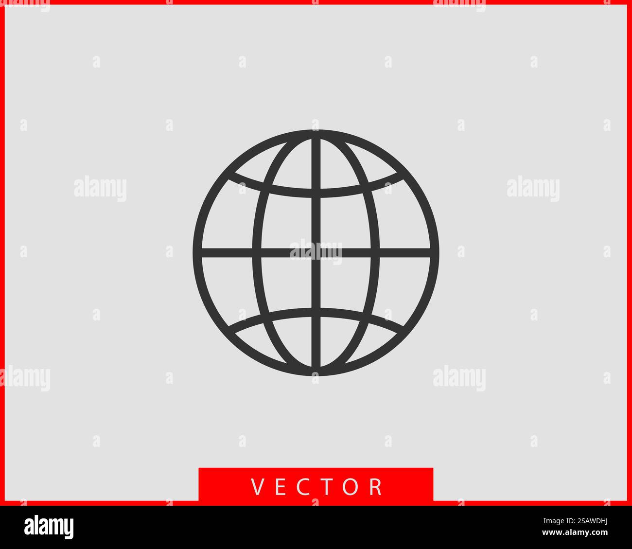 Vector circle globe world hi-res stock photography and images - Alamy