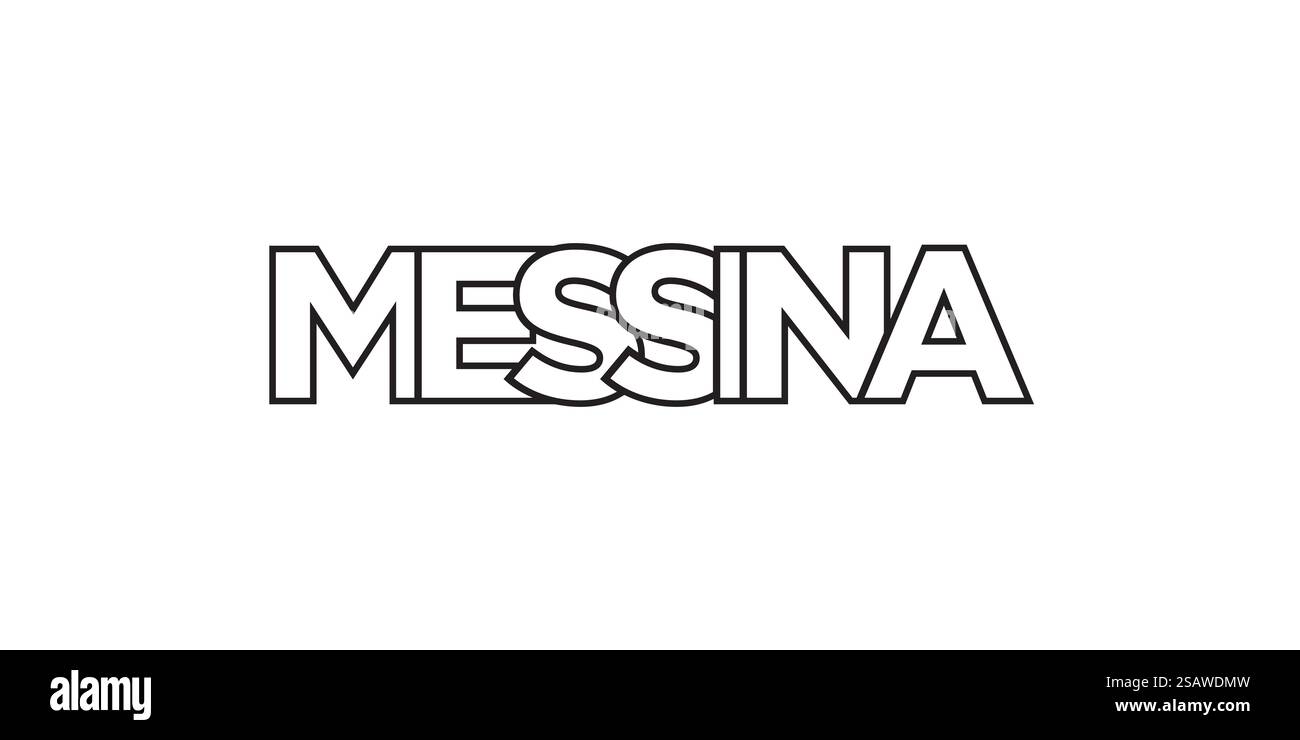 Messina in the Italia emblem for print and web. Design features ...
