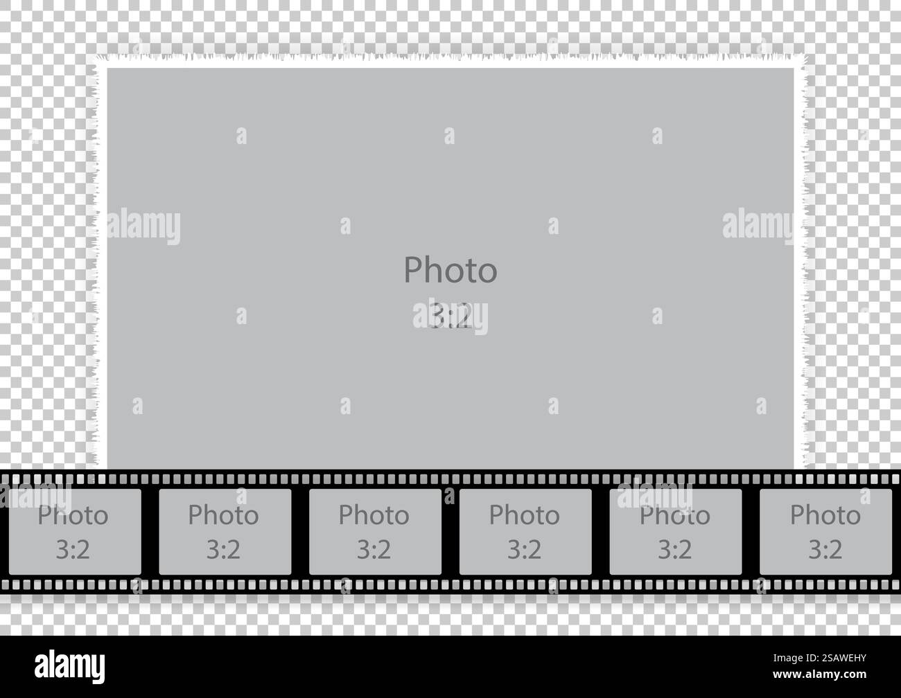 Template family photo frame collages. Vector illustration.. Template ...