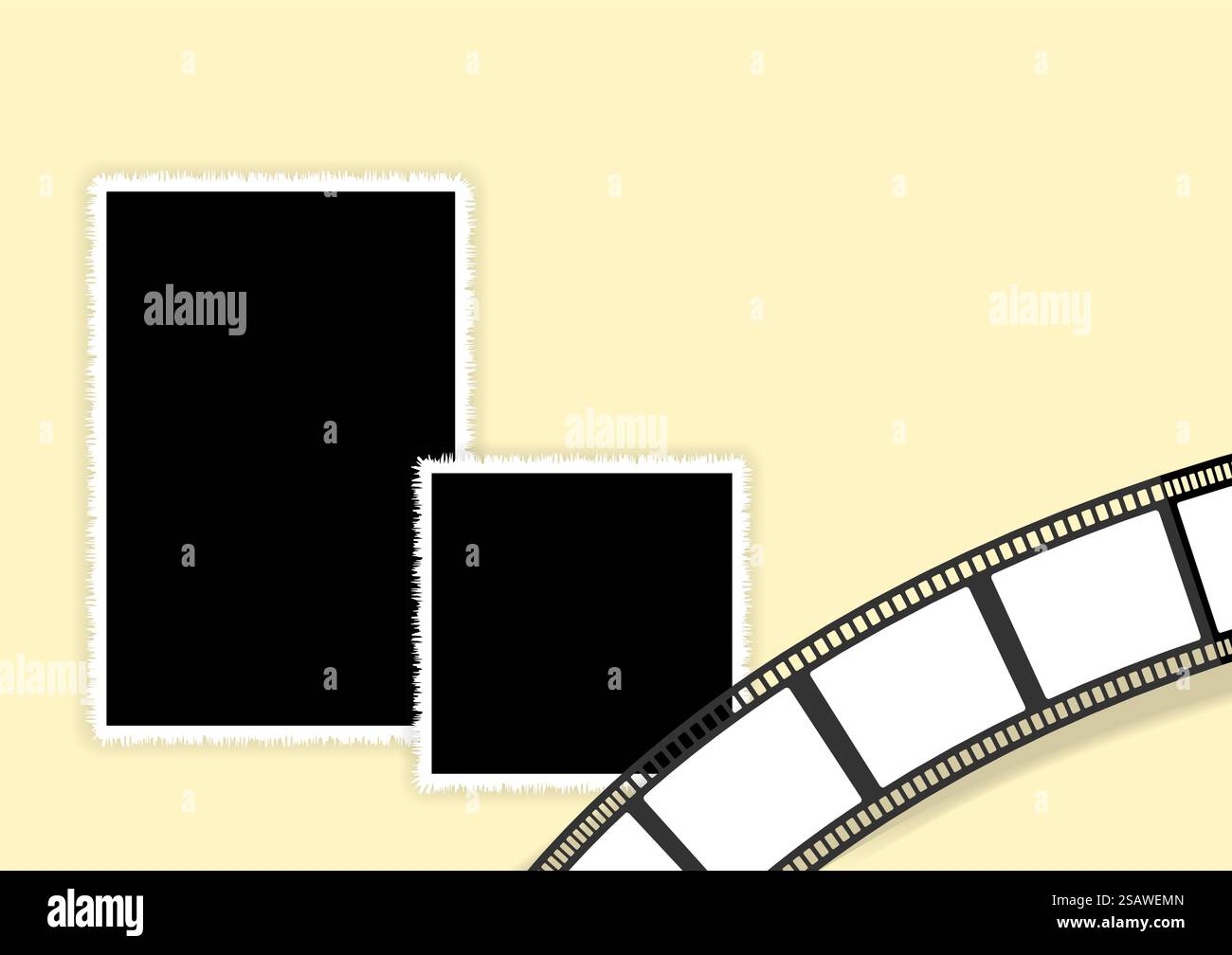 Photo collage template frames for family and friends. Vector ...