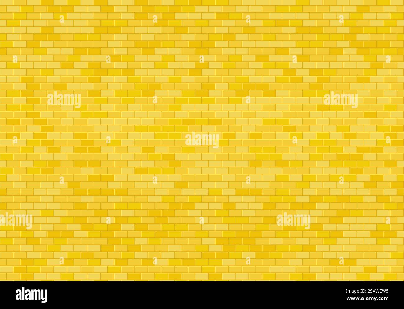 Gold brick wall background. Yellow bricks texture seamless pattern ...