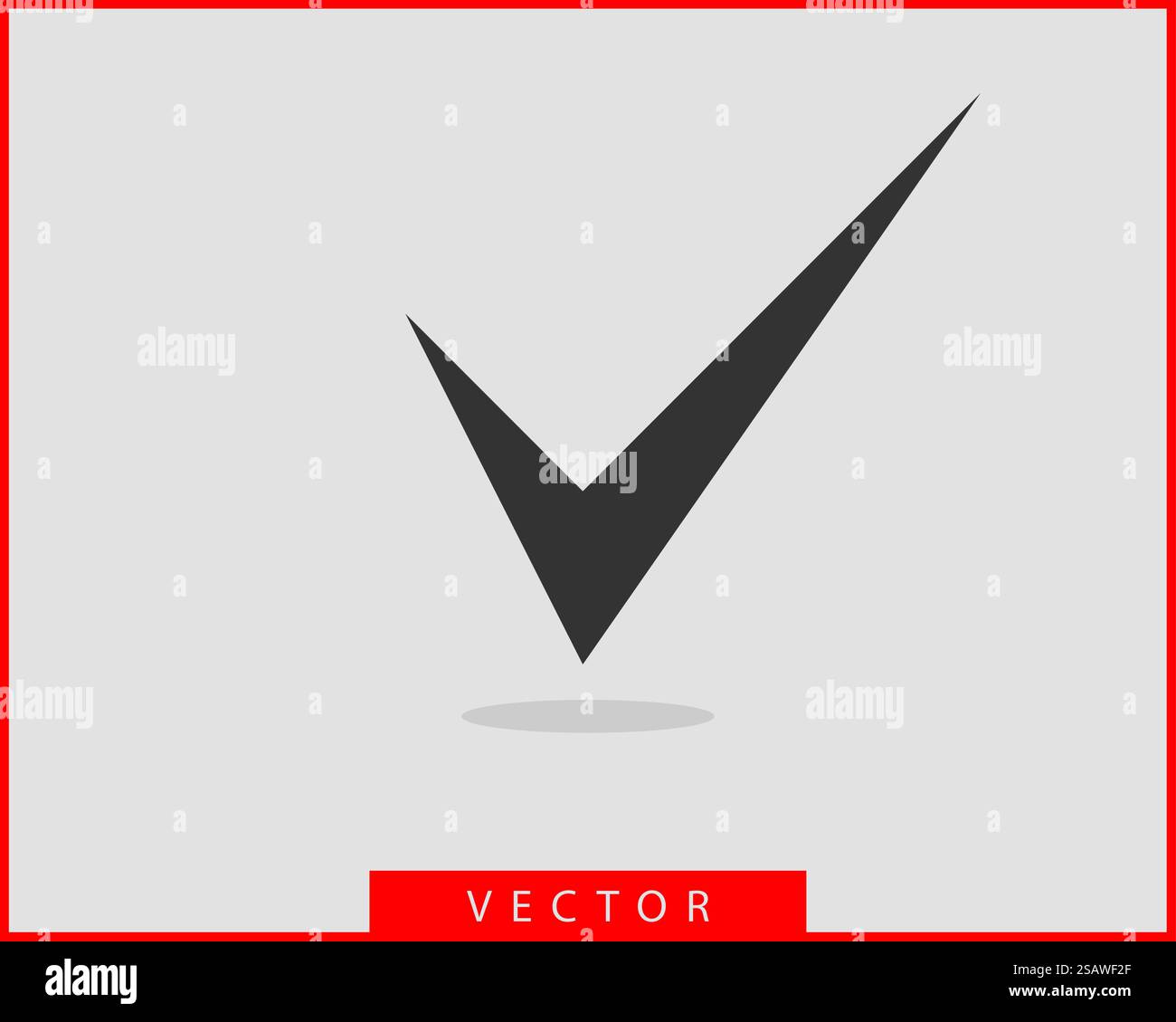 Check mark icon vector symbol design element Stock Vector Image & Art ...