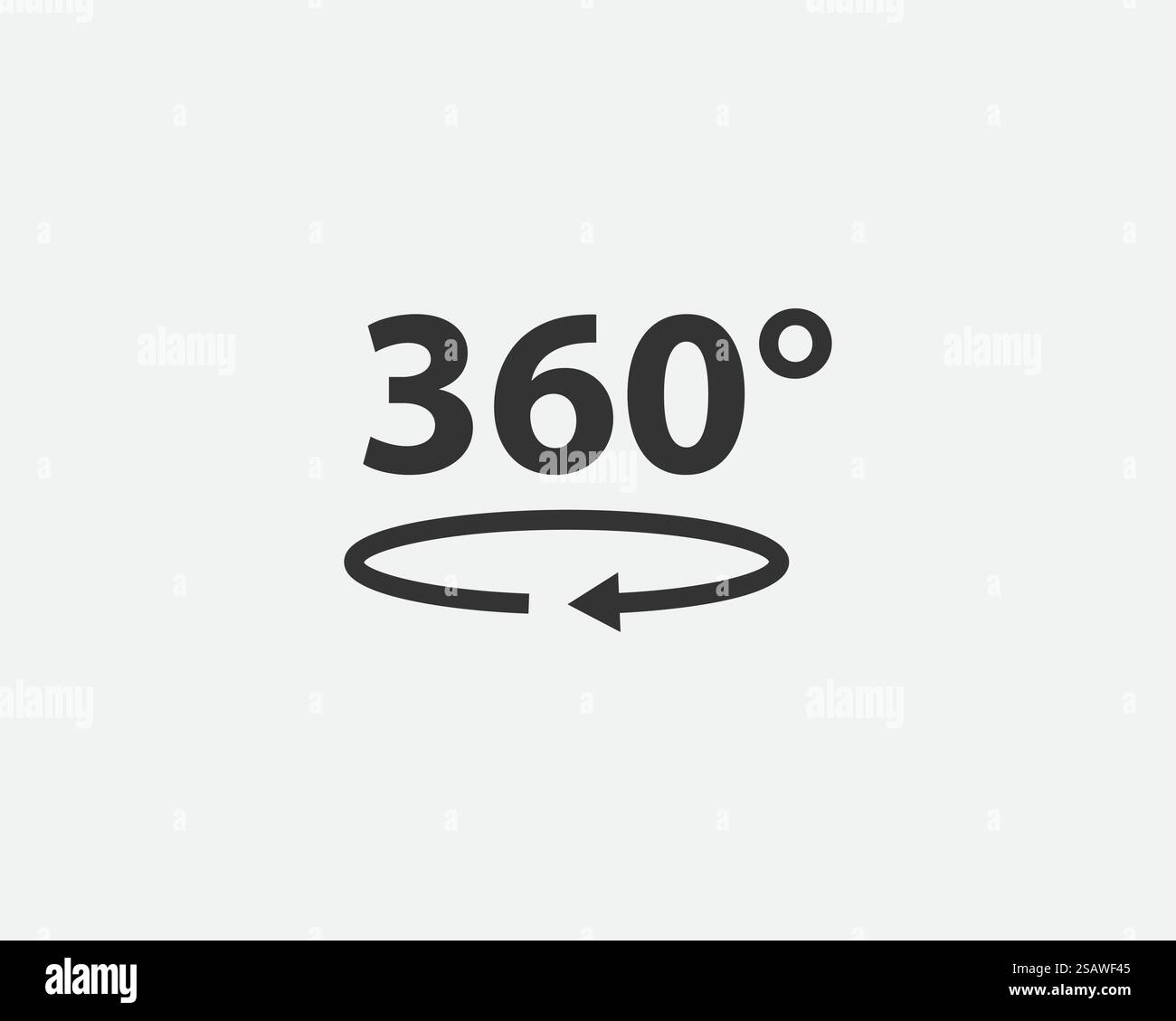 360 degree view vector icon. Signs and symbol for websites, web design ...