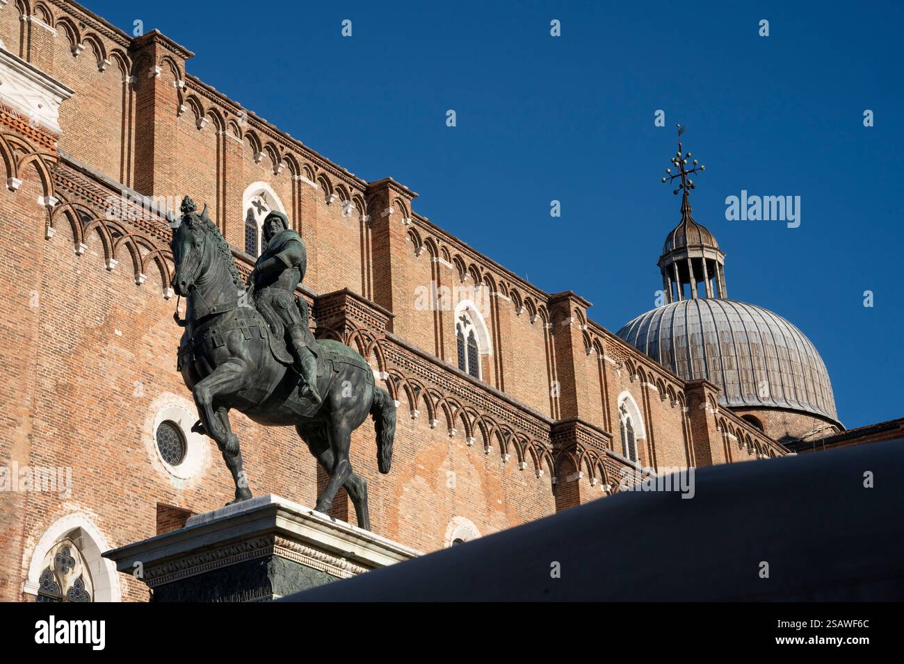 Statue of Bartolomeo Colleoni of 15th century. Renaissance monument on ...