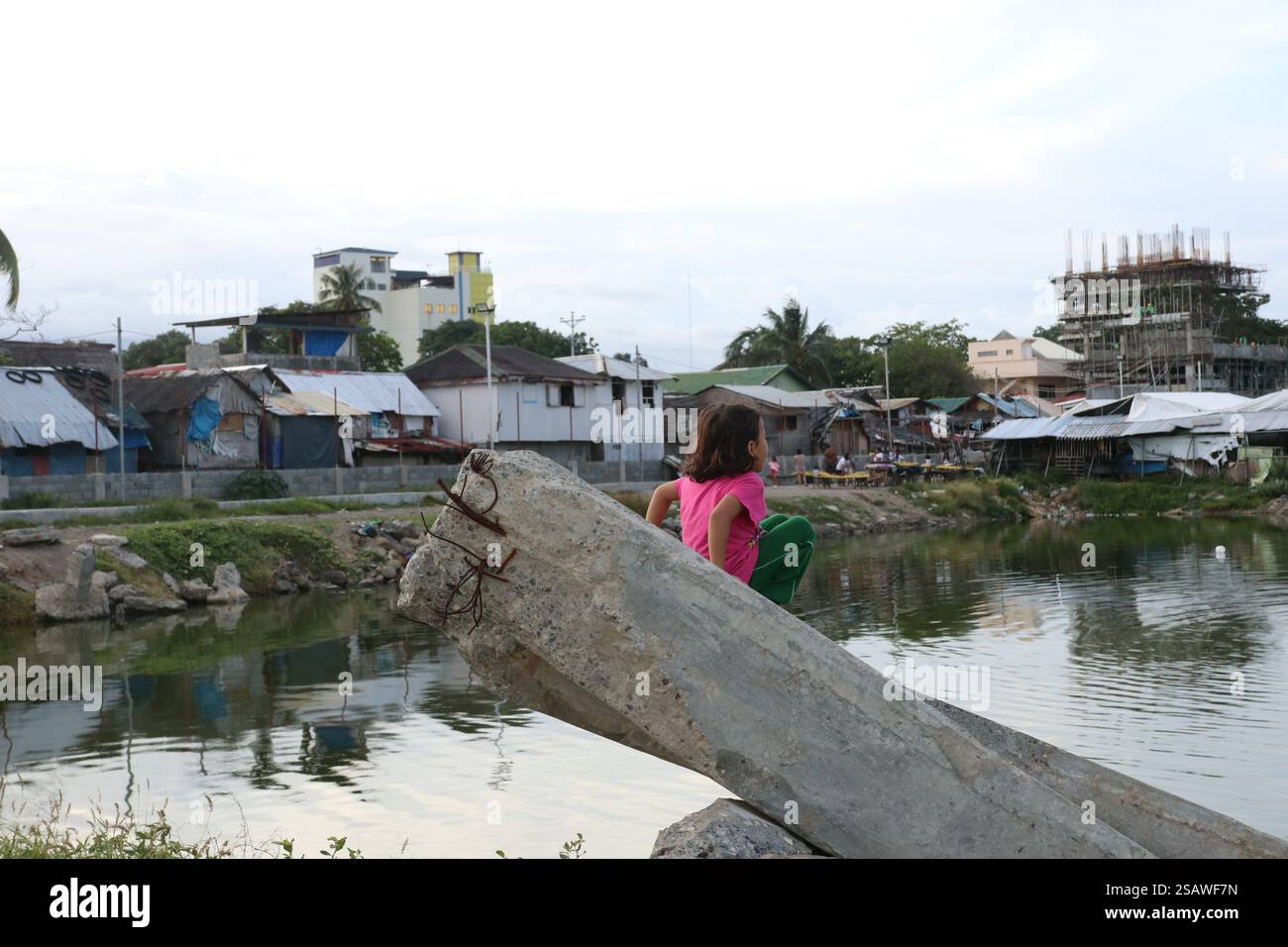 Dumaguete City, Negros Oriental, Philippines - January 30, 2025: A kid ...