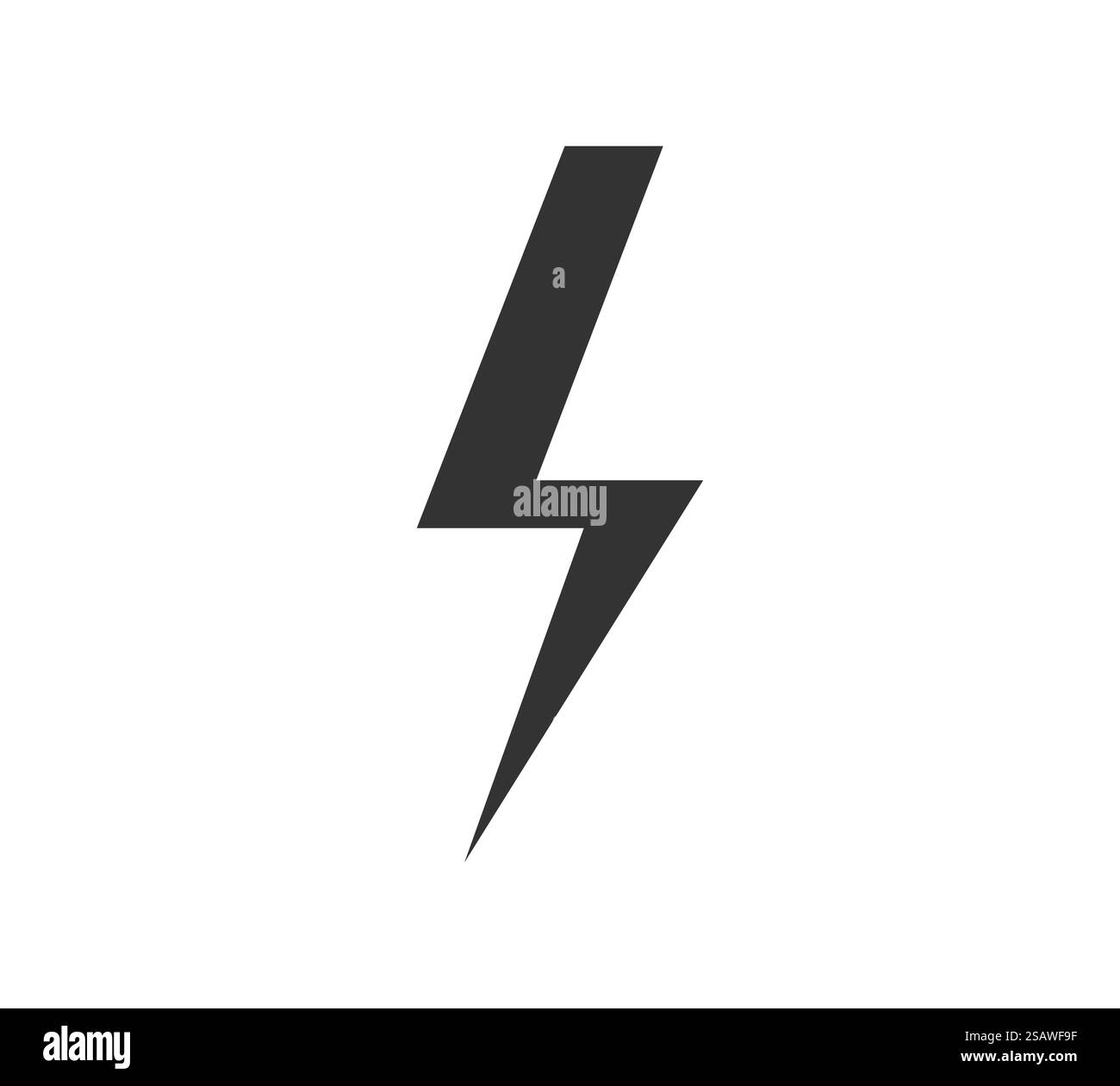 Power energy vector emblem. Electricity flash symbol. Charge or danger ...