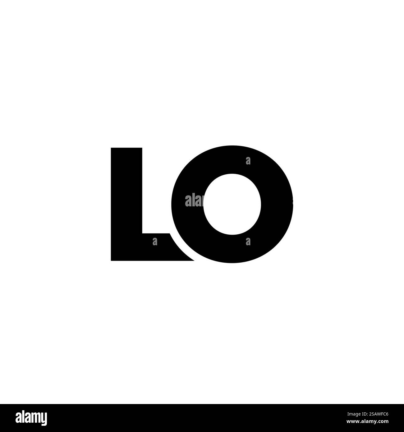 Trendy letter L and O, LO logo design template. Minimal monogram ...